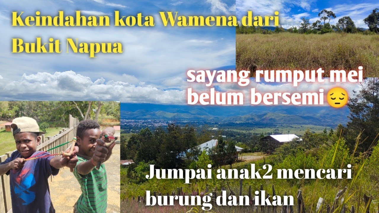 Keindahan kota Wamena dari bukit Napua - YouTube