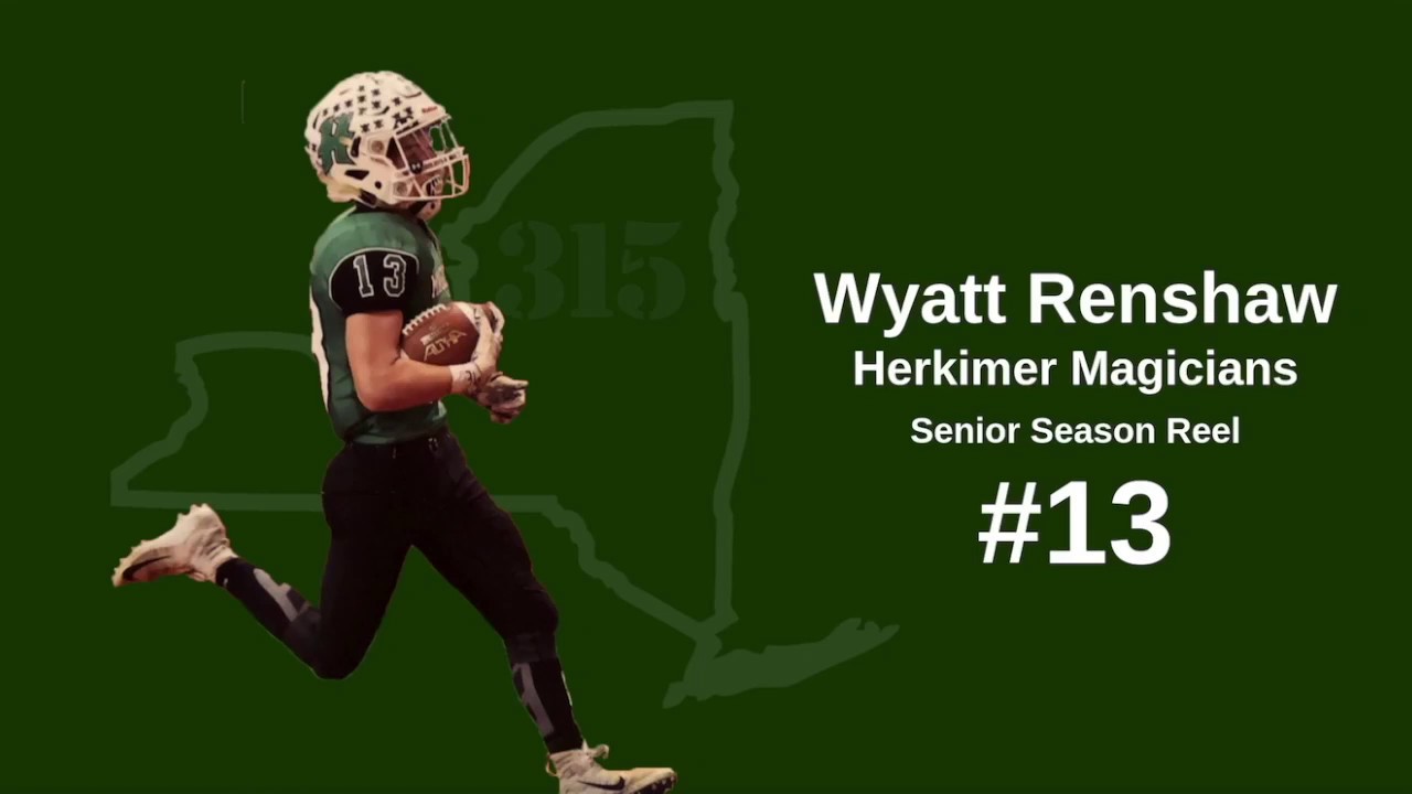 Wyatt Renshaw #13 RB/LB (Class of 2019) Herkimer Magicians (Section III ...