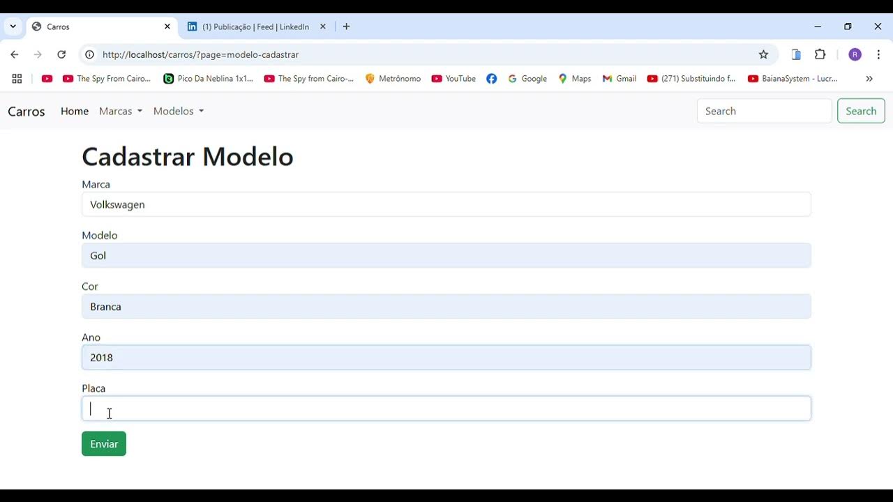 CRUD , PHP e MYSQL, XAMPP, mysql+workbench 😊 Biblioteca Bootstrap Para ...