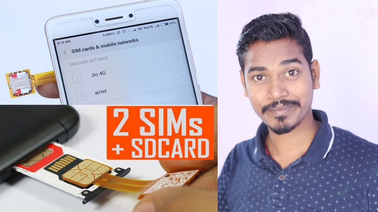How to Use 2 Sim with Micro Sd Card in Hybrid Sim Slot ( Redmi Note 4 ...