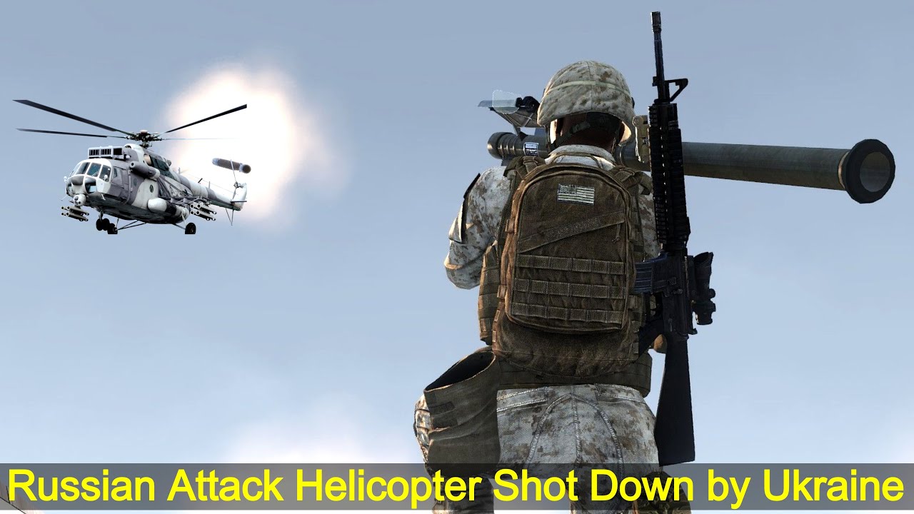 Russian Attack Helicopter Shot Down With Ukrainian Manpads Missile ...