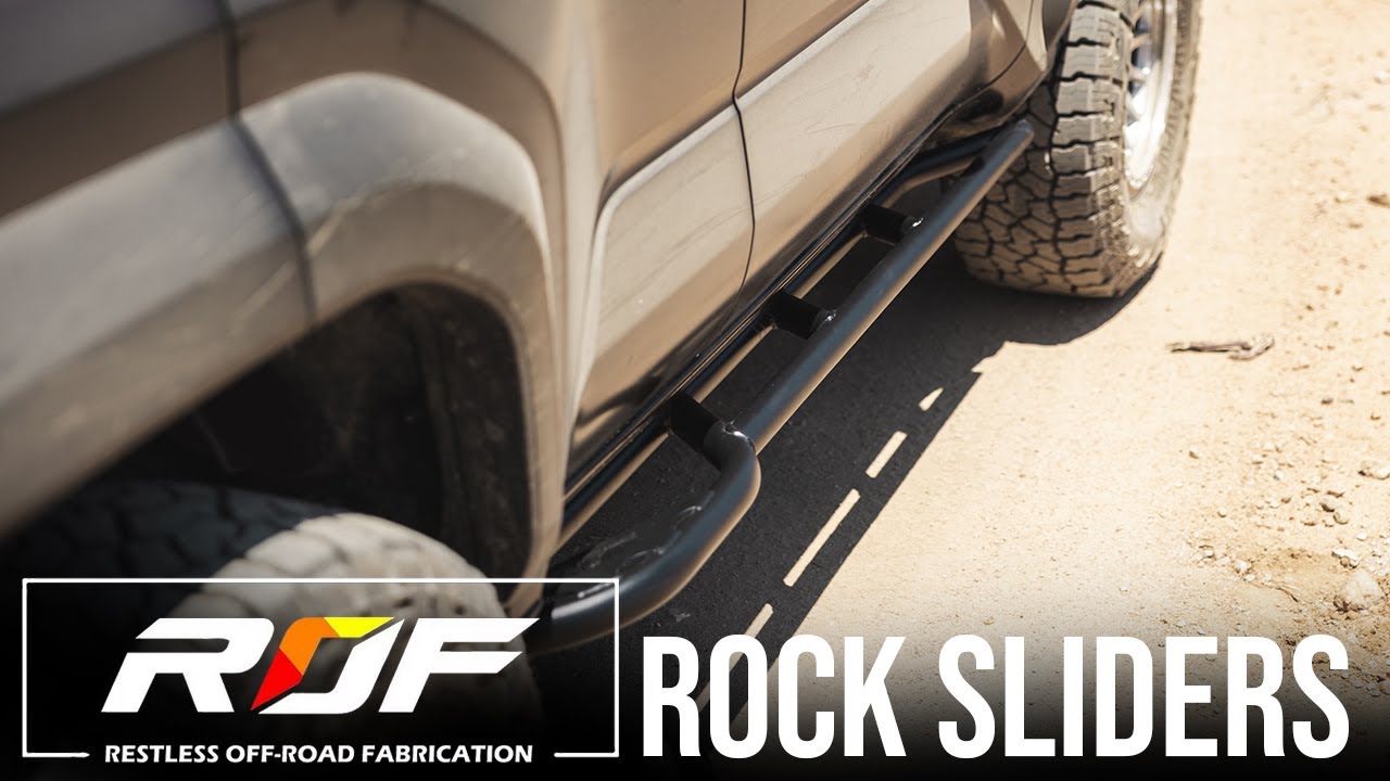 Restless Off-road Rock Sliders on the 6th Gen 4Runner - YouTube