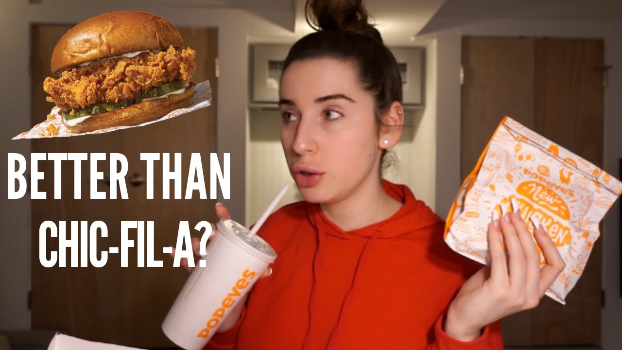 Asmr Mukbang Popeyes Chicken Sandwich And Fries Youtube