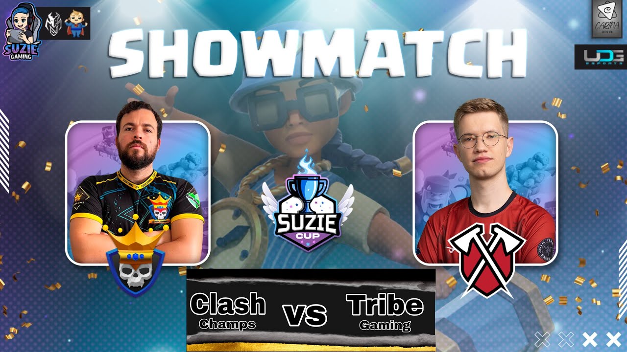 clash champs vs Tribe gaming showmach Suzie cup - YouTube
