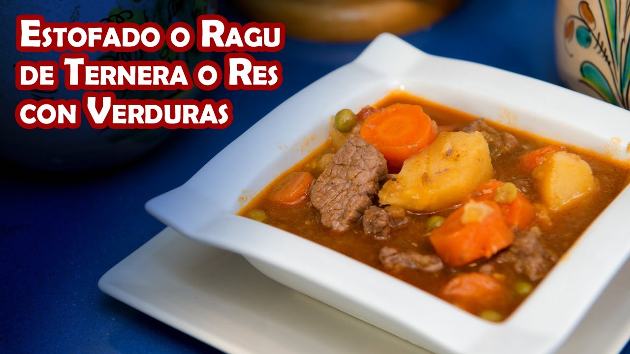 Estofado o Ragu de Ternera o Res con Verduras - YouTube