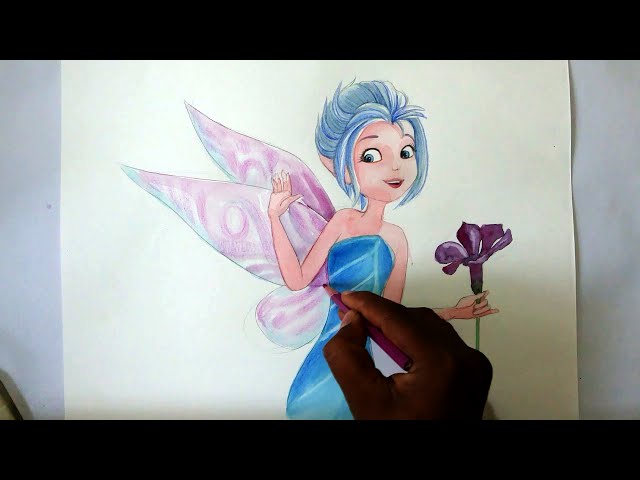 Tinkerbell And Periwinkle Drawing