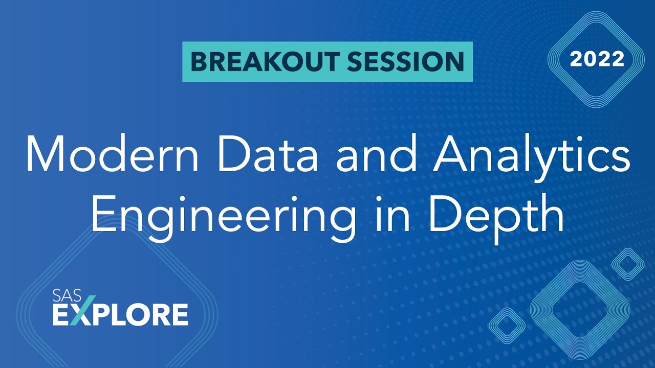 Modern Data and Analytics Engineering in Depth - YouTube