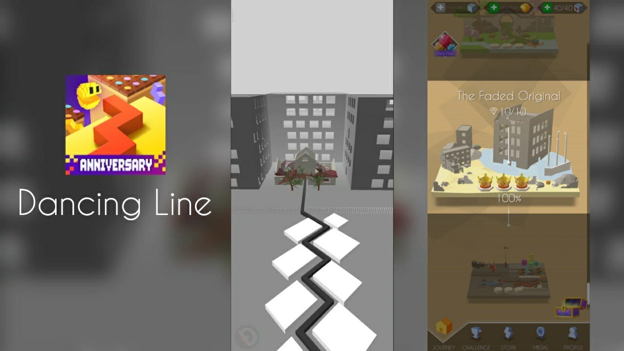 Dancing Line - The Faded Original (60fps) - YouTube