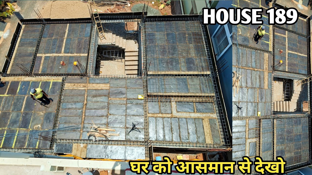 Design of Roof Beam L bend Top view duplex House - YouTube