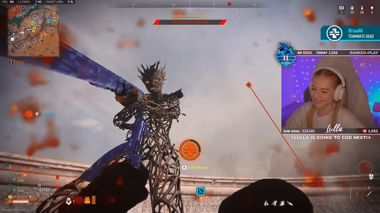 LULLA GETS PEER PRESSURED BY BBREADMAN INTO DOING THIS IN WARZONE 2… 😂 ...