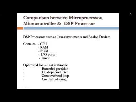 Difference between DSP and other Microprocessor architectures - YouTube