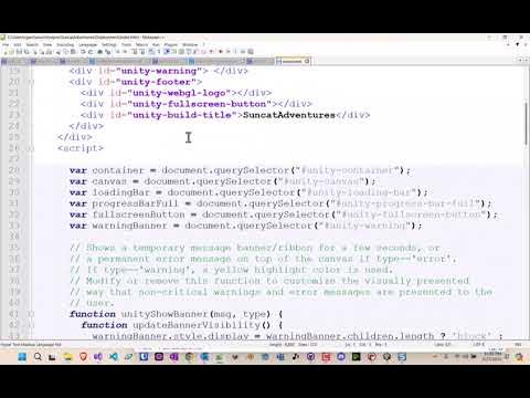 Deploying a Unity WebGl Game to a Website - YouTube