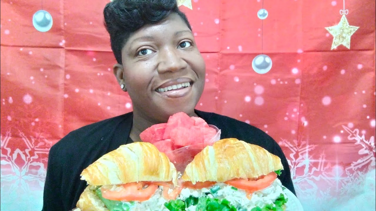 HUGE OVERSTUFFED CHICKEN SALAD CROISSANT SANDWICHES*SUNDAY BRUNCH ...