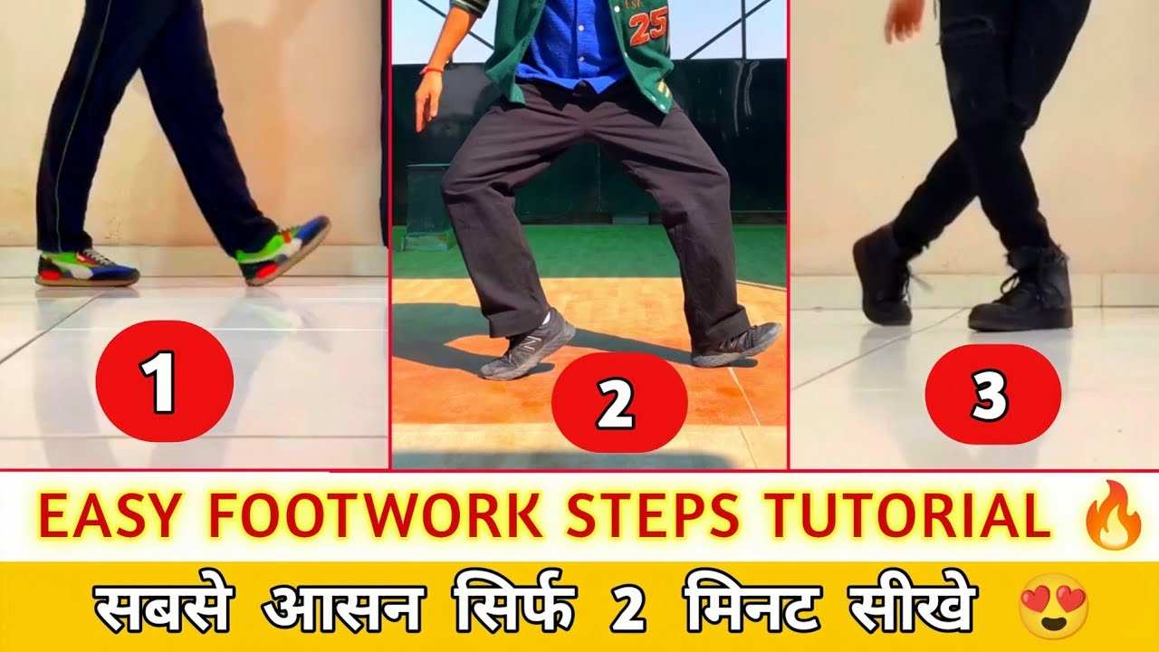 2 Famous Dance Moves 🔥 || Footwork Tutorial Basic Step 😍 || Simple ...