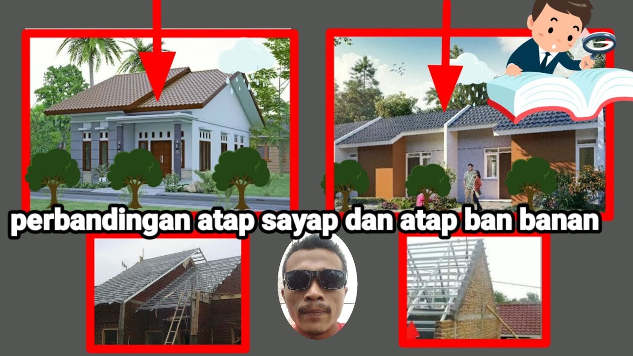 perbandingan atap sayap dan atap ban banan - YouTube