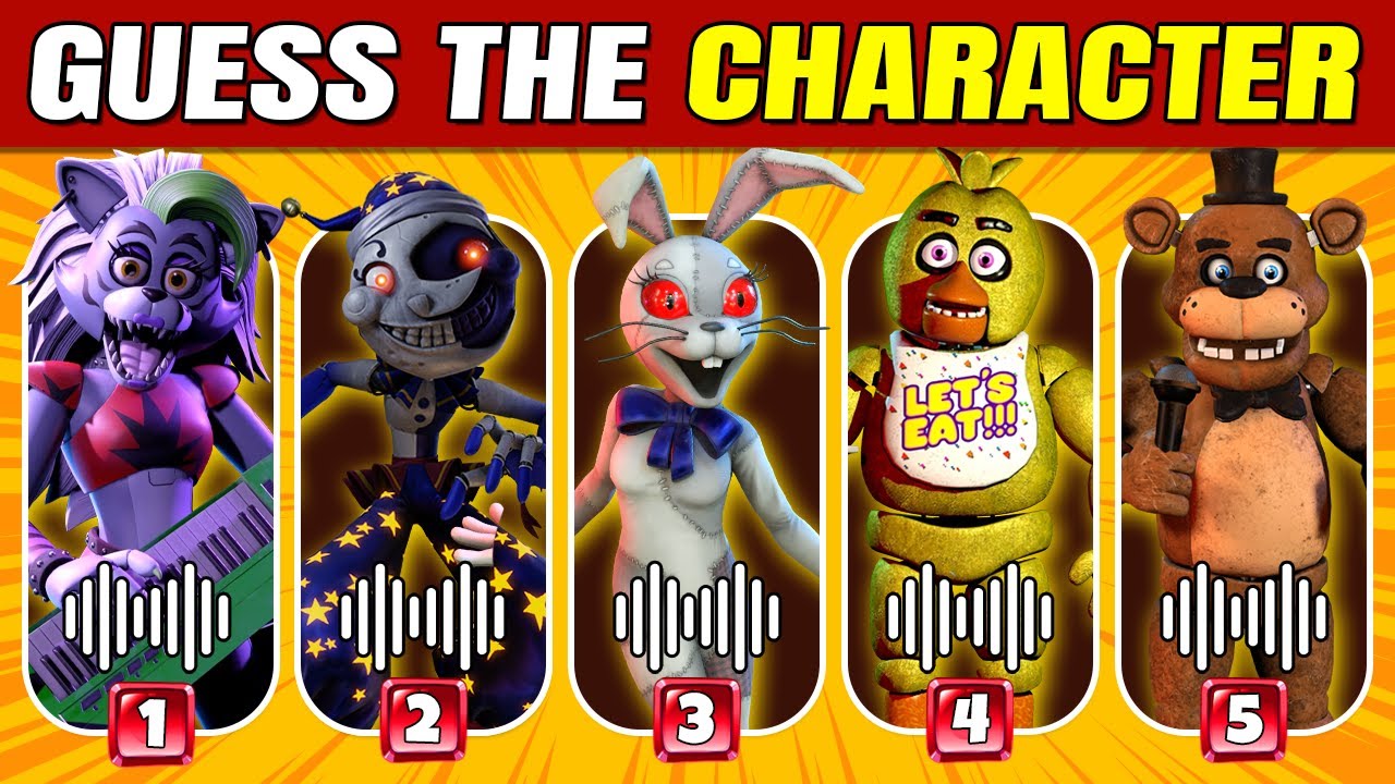Guess The FNAF Character by Emoji & Voice - Fnaf Quiz | Five Nights At ...