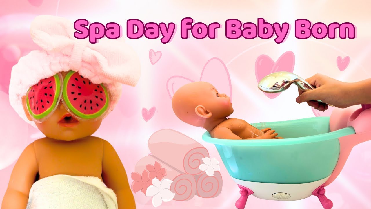 Baby Doll Spa Day Pretend Play | Relaxing Bath & Makeover for Kids ...