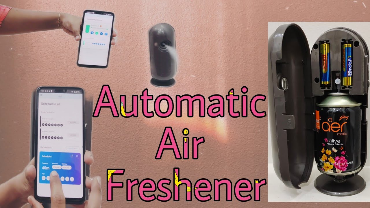 Automatic Air freshener| Godrej Aer smart matic| Blootooth enabled air ...