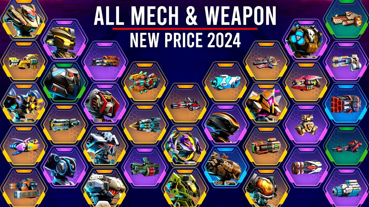 All Mechs & Weapons Price 2024 - Gear Market New Update - Mech Arena ...