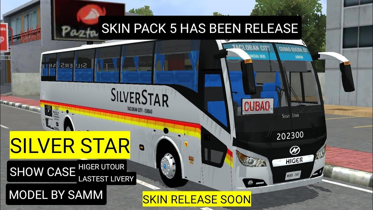 (BUSSID PHILIPPINES) HIGER UTOUR AS SILVER STAR - YouTube