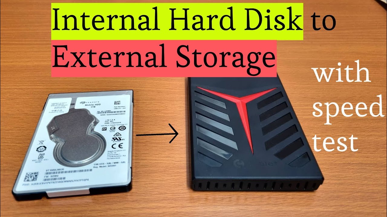 Turn internal HDD to External| 1TB | Speed Test & Benchmarks || - YouTube