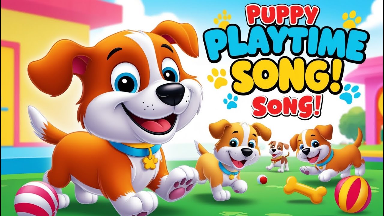 Puppy Playtime Song! 🐶 Fun Dog Rhymes for Kids | Melon Rhymes - YouTube
