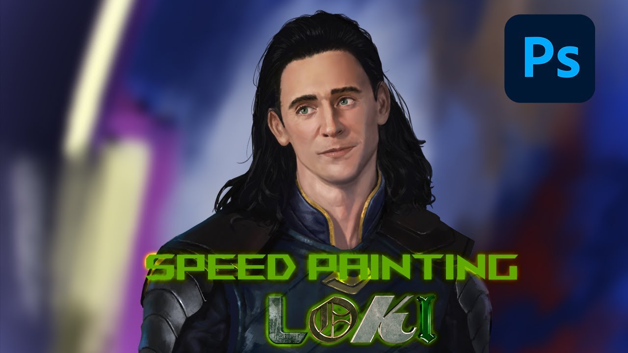 Loki Digital Painting Speed Art | Marvel Fan Art - YouTube