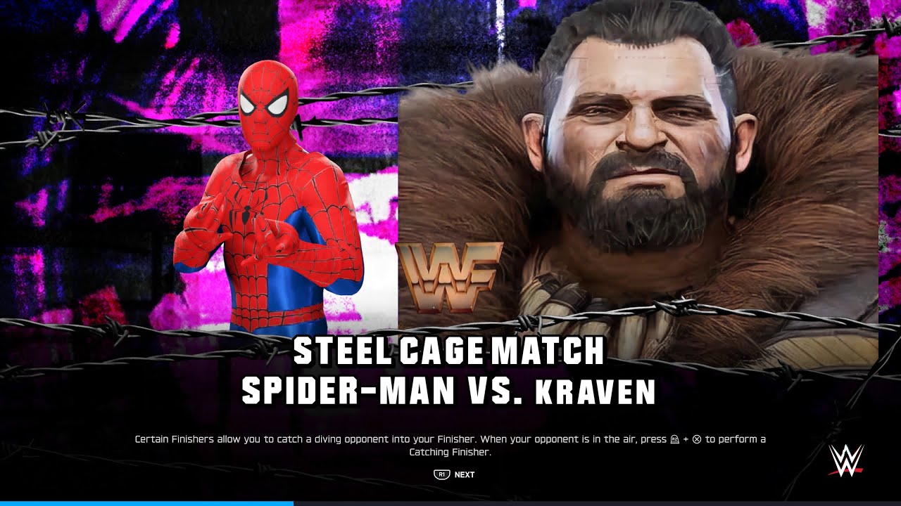 WWE 2K25 Spider Man vs Kraven the Hunter - YouTube