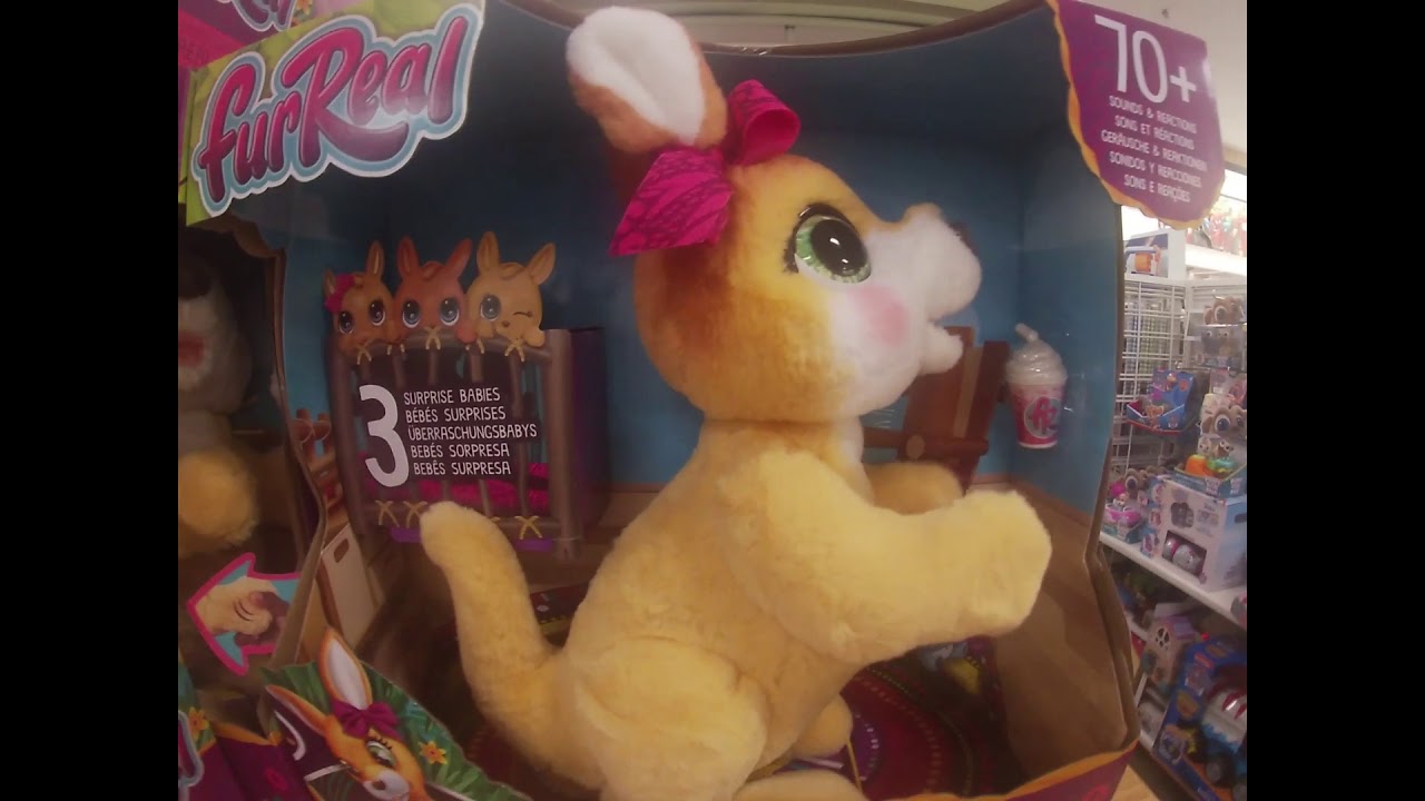 furReal Mama Josie the Kangaroo by Hasbro - YouTube