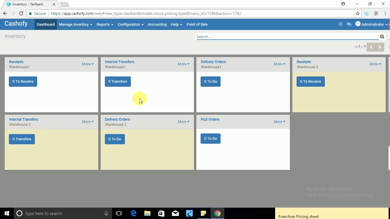 How to create multiple warehouses / stock location in accounting ...