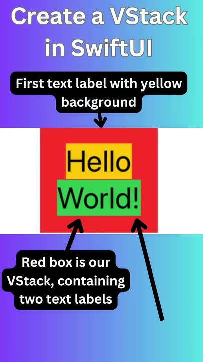 Create A Vstack In Swiftui With Example Programming Swiftui Swiftuitutorial