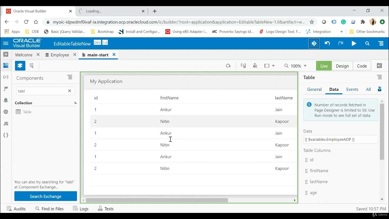 Sec 4 9 Oracle Visual Builder Cloud Service VBCS - YouTube