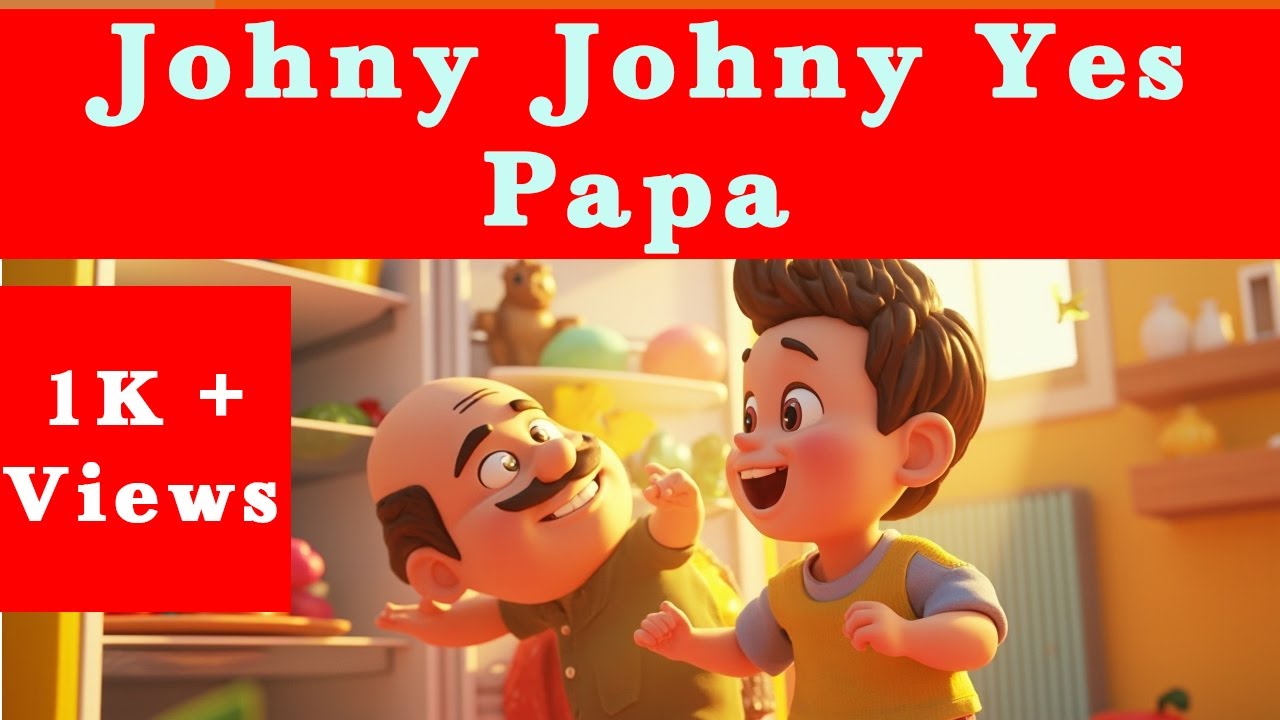 Johny Johny Yes Papa 4K | Best Nursery Rhymes & Kids Songs | 3D Baby ...
