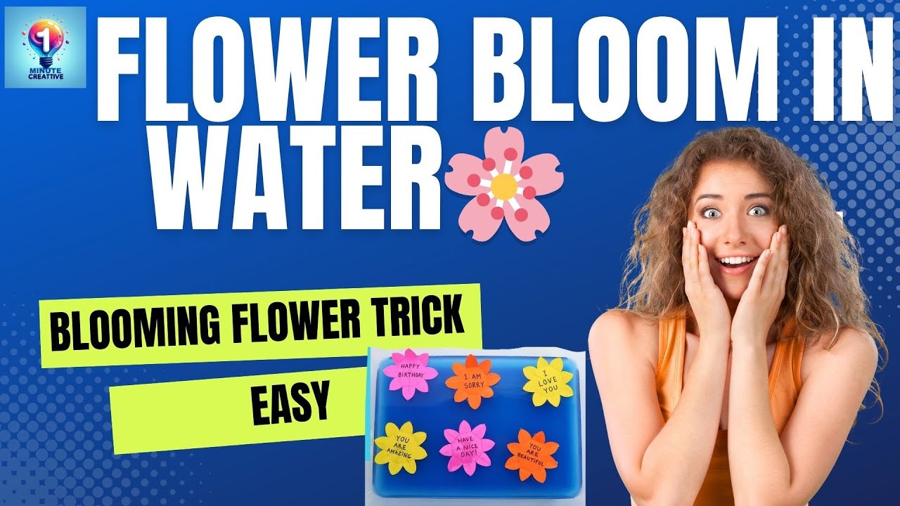 Magical Transformation Flowers Blooming in Water - YouTube