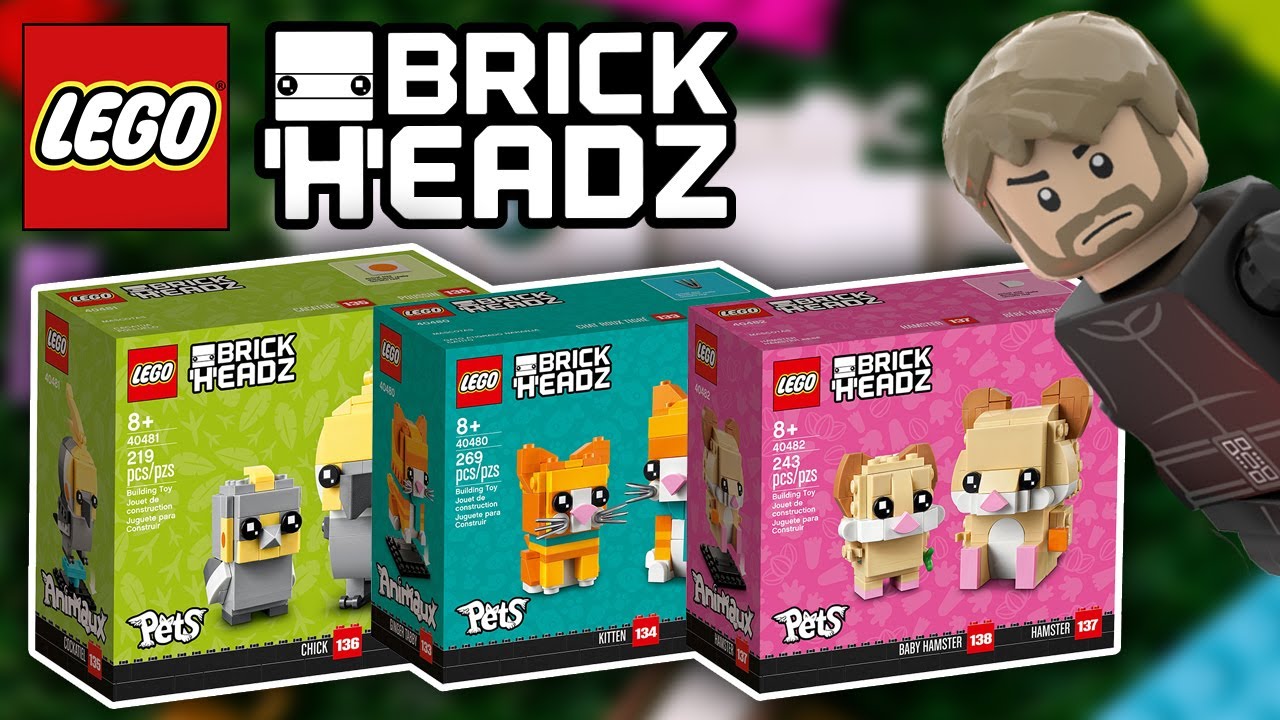 New Lego Brickheadz Pets sets! Official Images!!! - YouTube