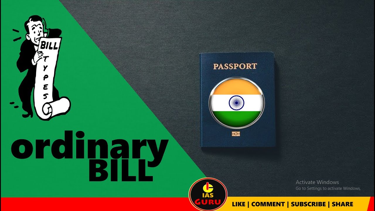 ORDINARY BILL | TYPES OF BILL IN THE PARLIAMENT | UPSC | SHORTCUT ...