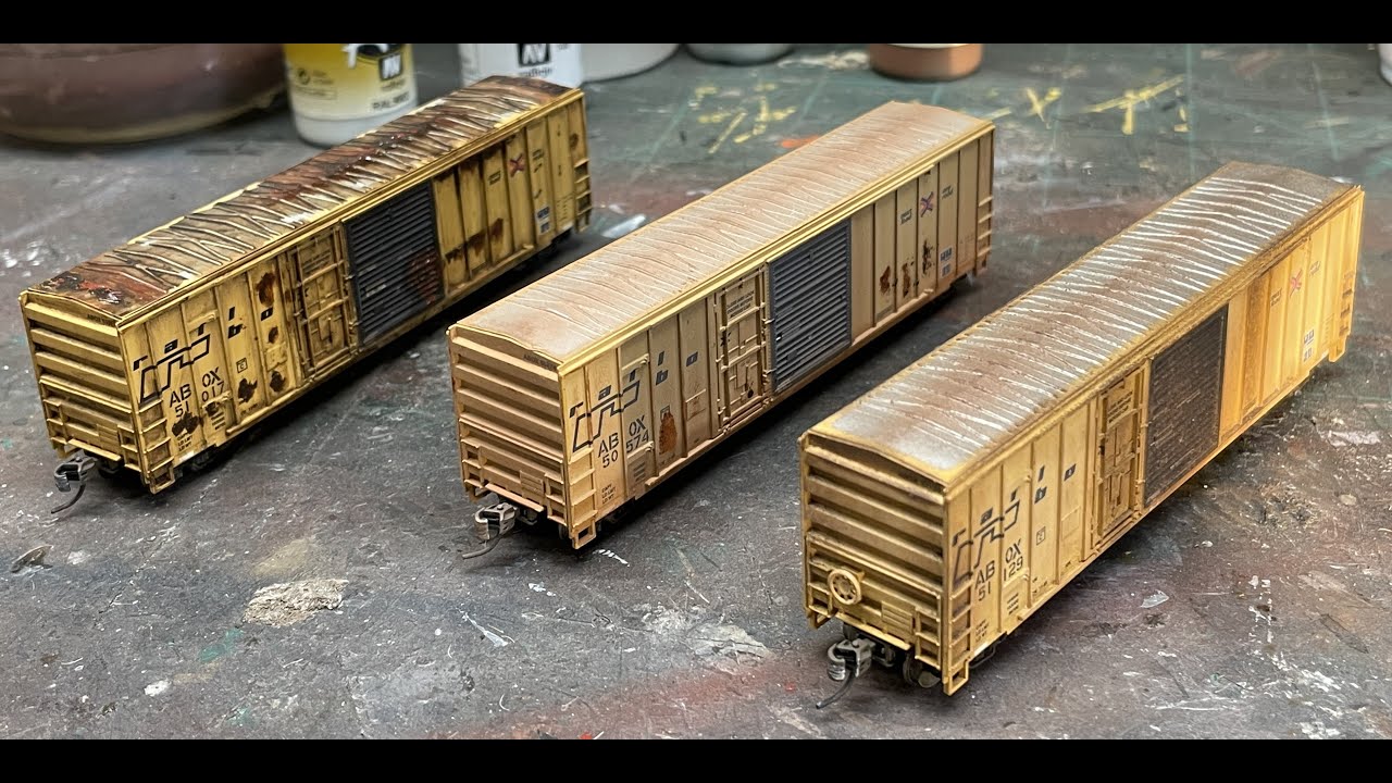 Weathering Techniques in N scale Part 3 - YouTube