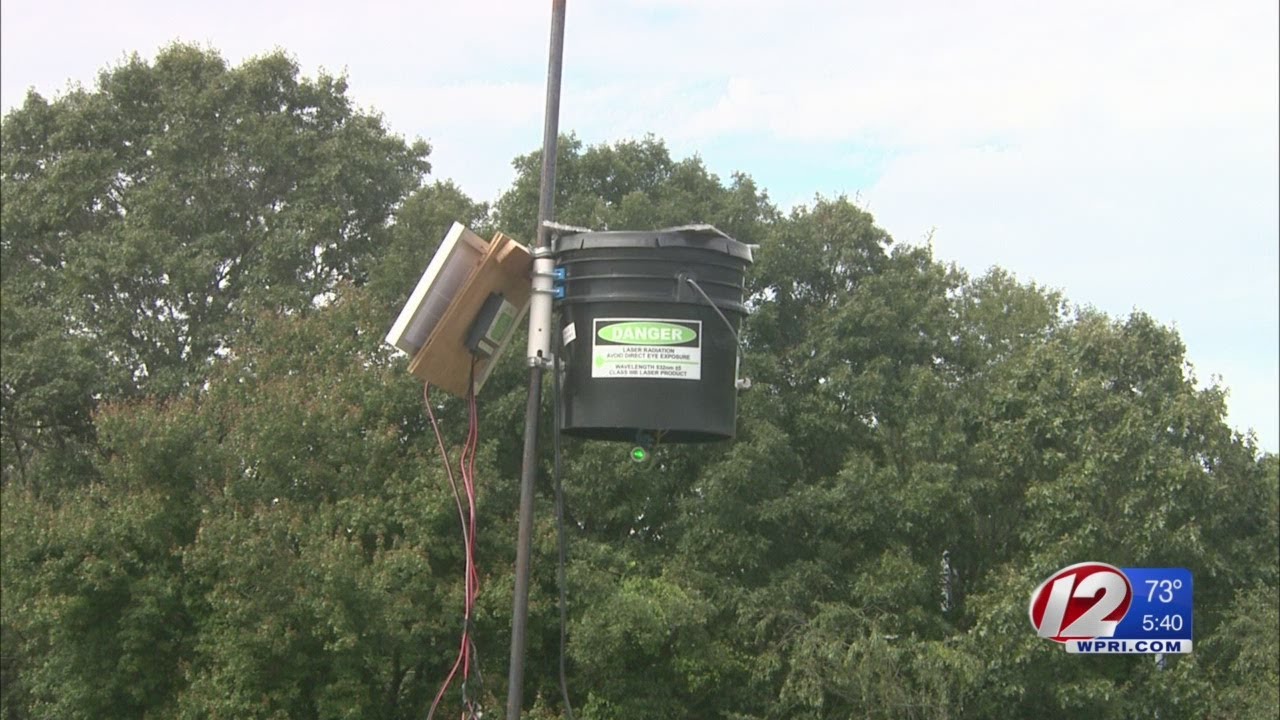 ‘Laser scarecrow’ being tested at URI - YouTube