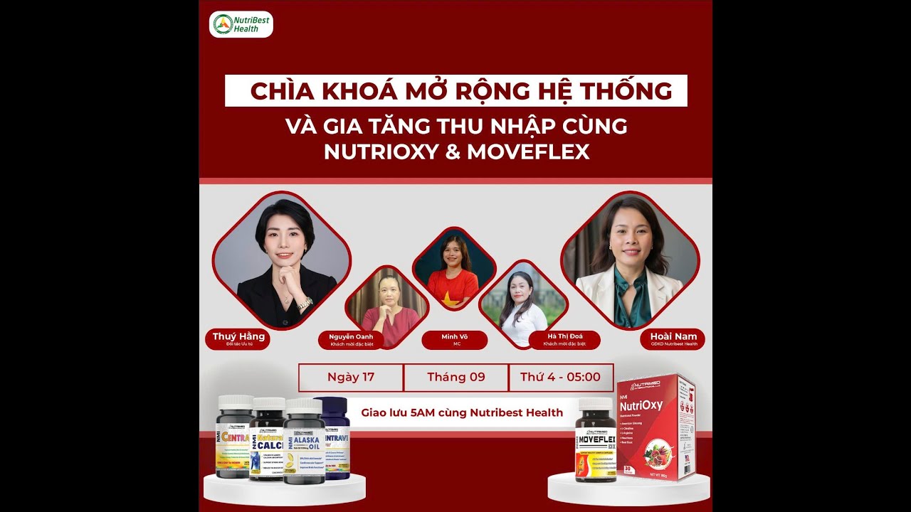 CHÌA KHÓA MỞ RỘNG HỆ THỐNG & GIA TĂNG THU NHẬP CÙNG NUTRIOXY & MOVEFLEX ...