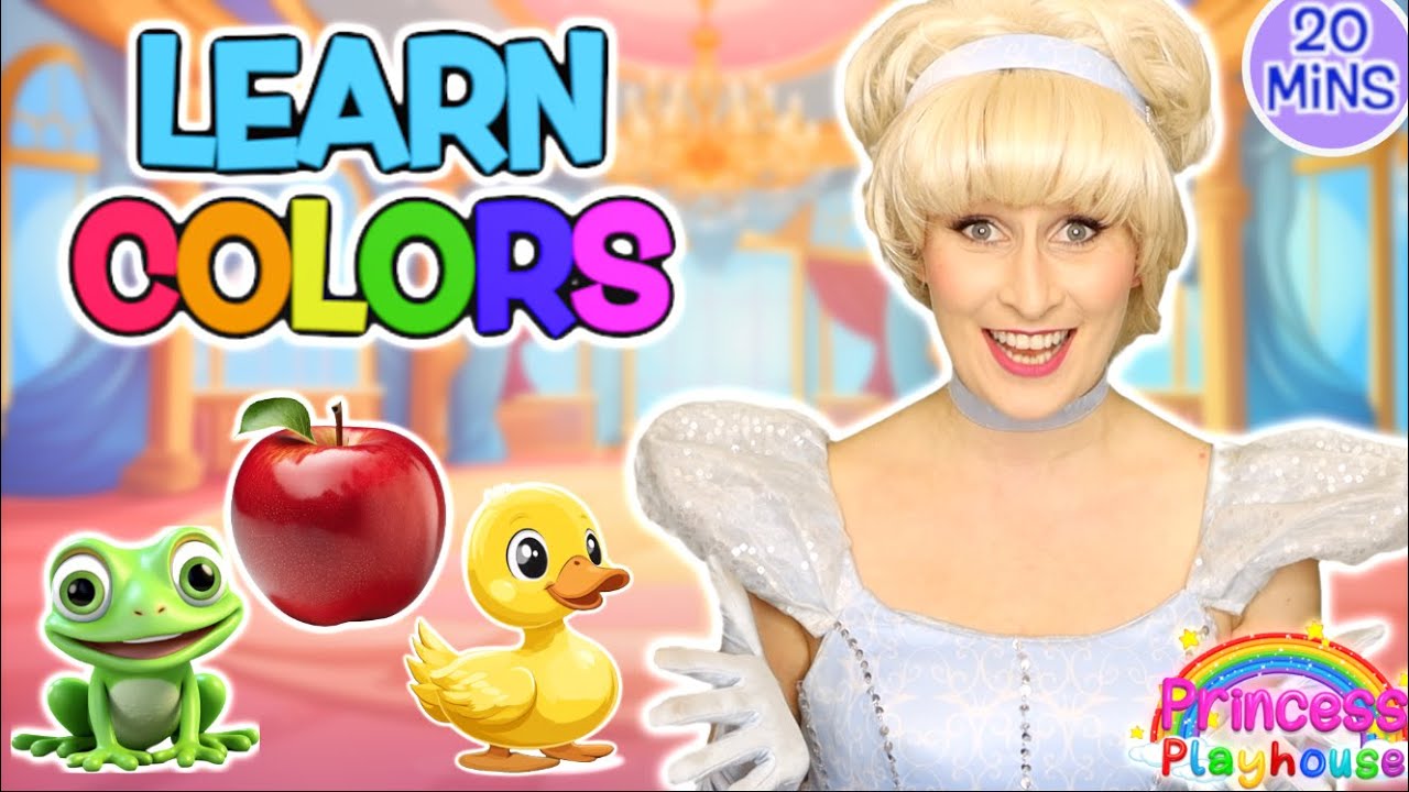 Learn colors with Cinderella (Princess Learning ) | Princess Playhouse ...