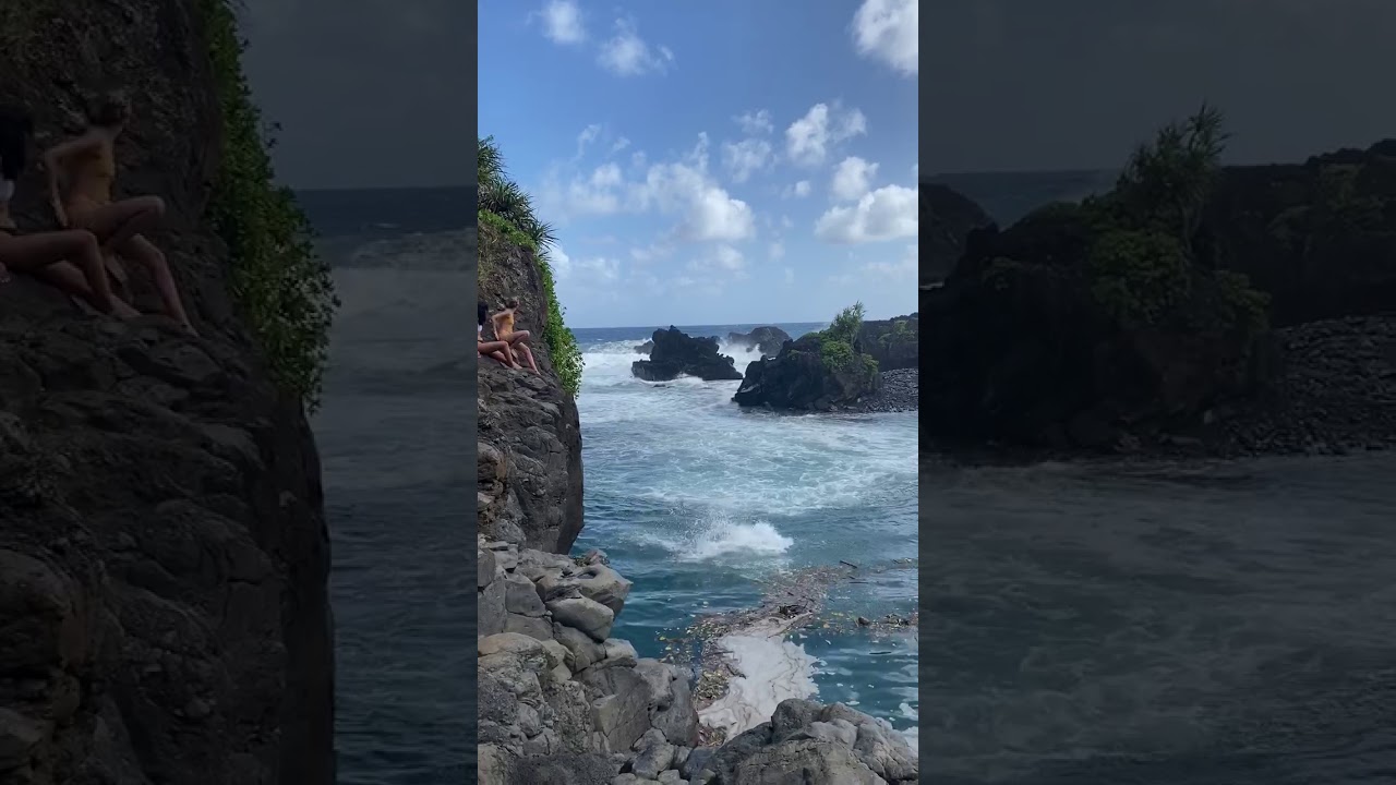 Cliff jumping in Maui - YouTube