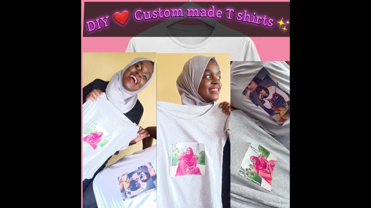 DIY Custom T Shirts 😊 (Do It Yourself ️) - YouTube