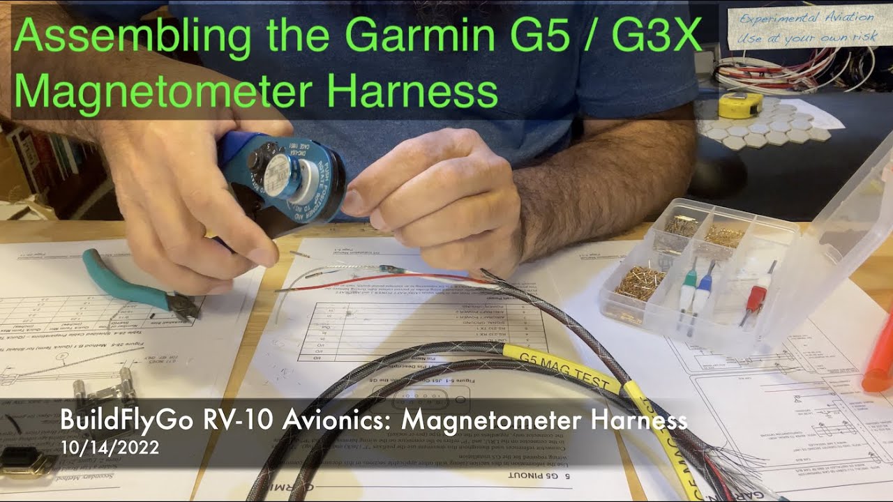 RV-10 Avionics - Magnetometer Harness Part 2 - Making the harness - YouTube