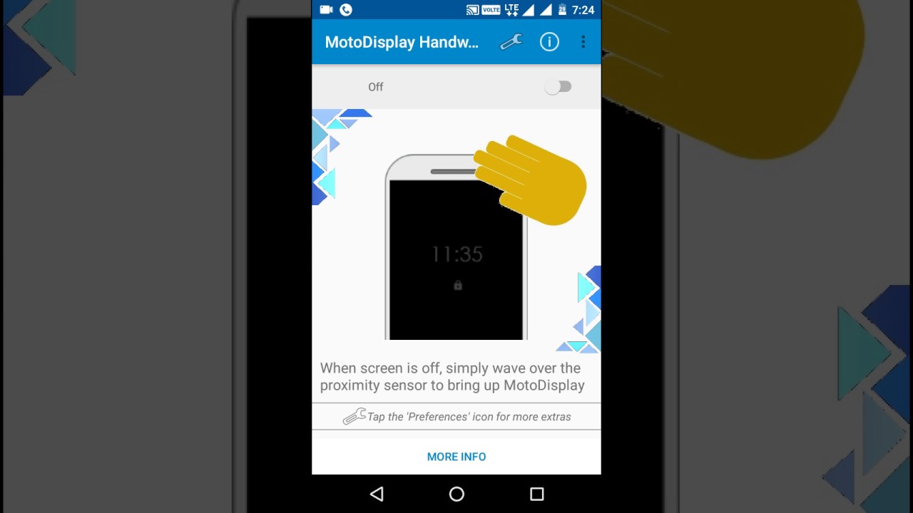 [APP][Moto Display] | Activate Moto Display by waving over proximity ...