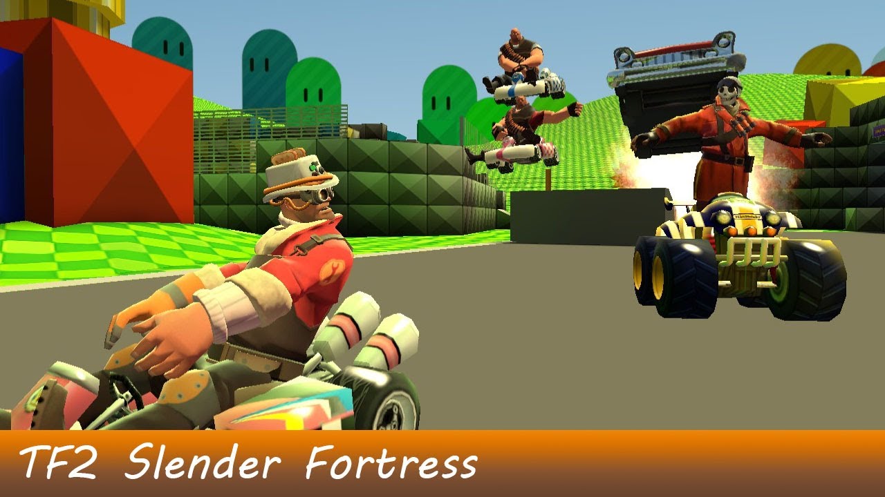TF2 Slender Fortress: Mercenary Kart - YouTube