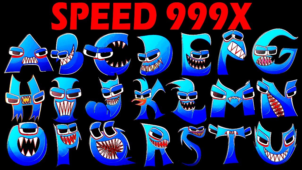 Alphabet Lore But Everyone is Evil 1 Number Lore Monster Evil Speed ...