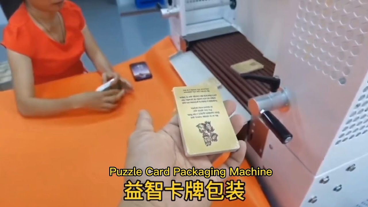Automatic Puzzle Card Packaging Machine High Heat Bopp Film Shrink Machine - YouTube