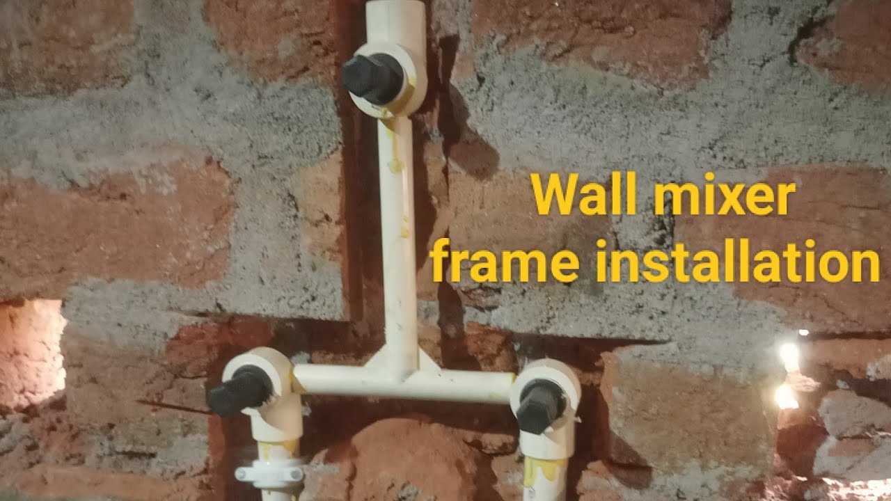 Wall mixer frame installation. wall mixer installation by Techno ...
