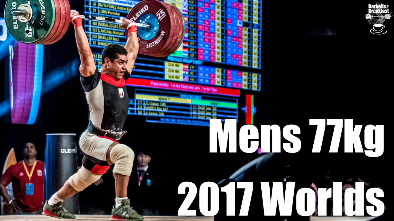 Mens 77kg 2017 Weightlifting World Championship - YouTube