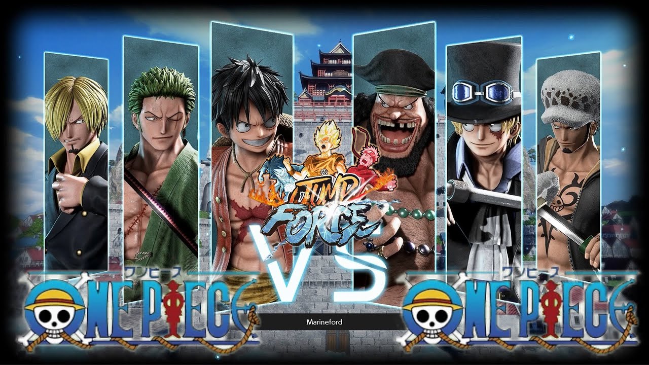 Jump Force One Piece vs One Piece (Luffy,Zoro,Sanji vs Teach,Sabo,Law ...